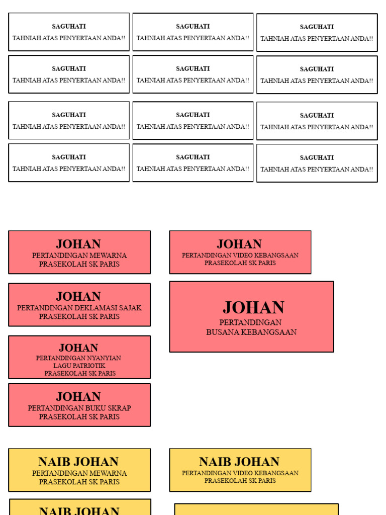 TAG Hadiah Merdeka | PDF