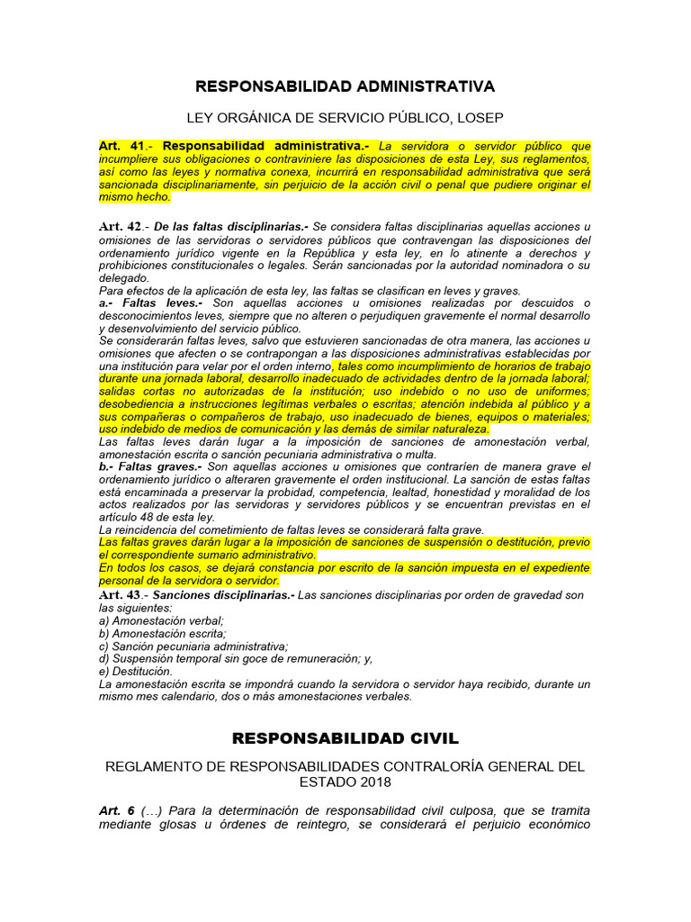 Responsabilidad Por La Función Pública | PDF | Judicaturas | Castigos