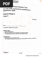 Stage 6 Science Test Paper 1 | PDF | Solubility | Mixture