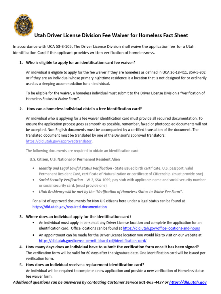 Homeless Fact Sheet 2021 | PDF | Identity Document | Driver's License