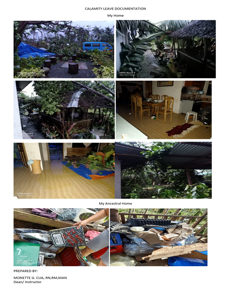 Calamity Leave Documentation | PDF