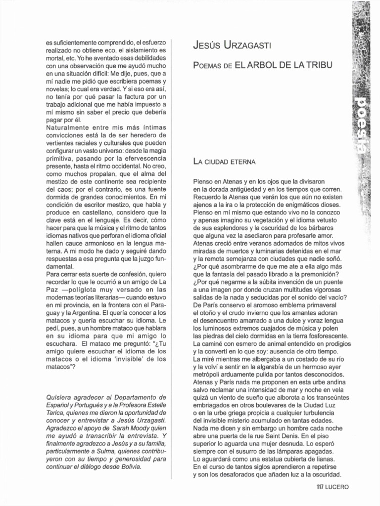 Poemas Del Arbol de La Tribu | PDF