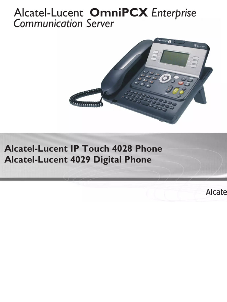 Manual Alcatel-Lucent IP Touch 4028 (30 Páginas) | PDF