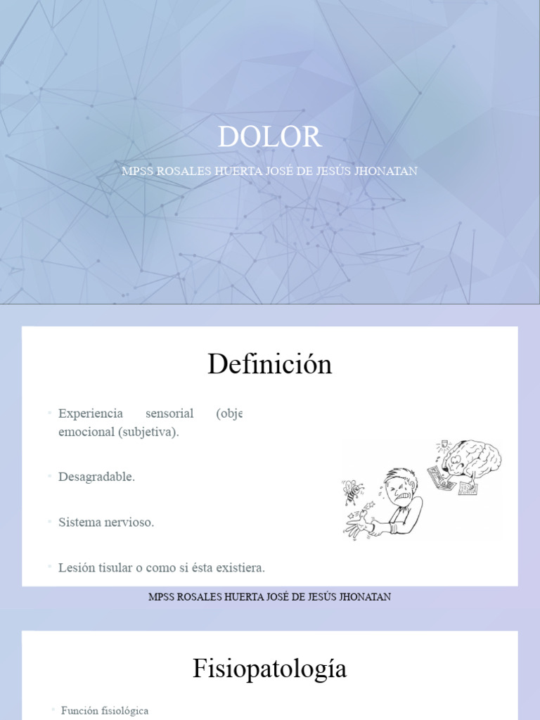 Comprendiendo el Dolor: Definición y Tratamiento | PDF | Dolor ...