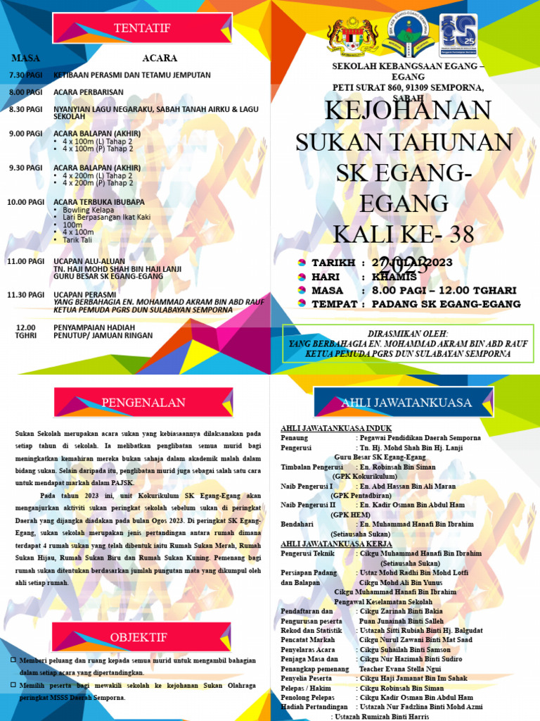 Buku Program Sukan 2023 | PDF