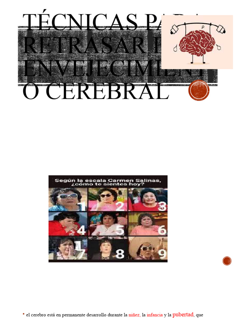 Técnicas para Retrasar El Envejecimiento Cerebral | PDF | Relaciones ...