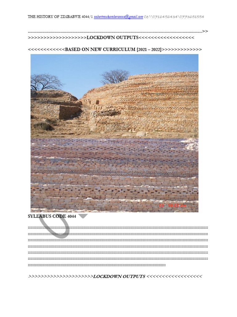 African History O Level Notes | PDF