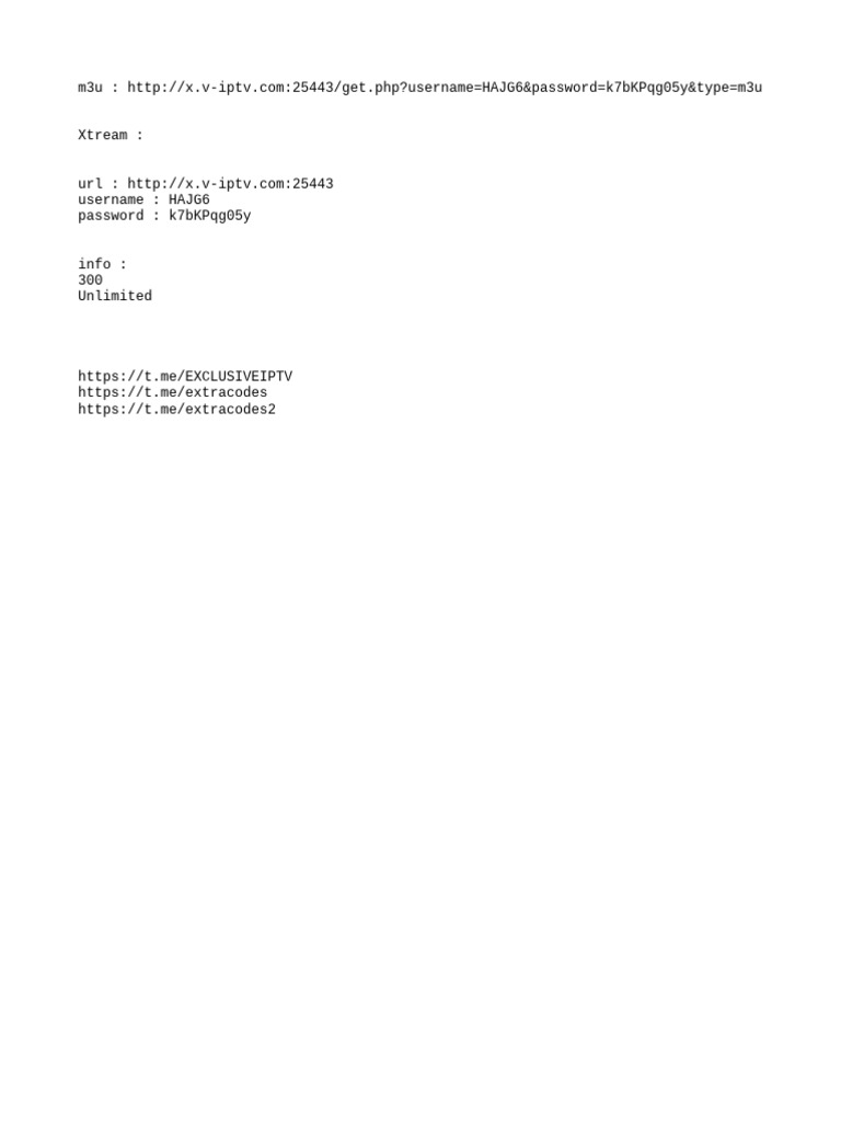 X IPTV Servers | PDF