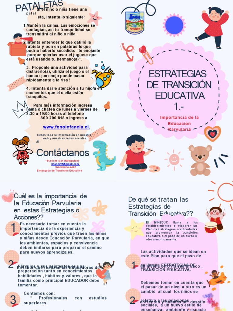 Folleto Díptico Infantil - Ok | Descargar gratis PDF | Educación de la ...
