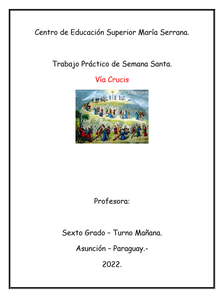 15 Estaciones del Vía Crucis | PDF | Estaciones de la Cruz | Jesús