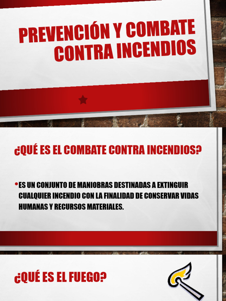 Prevención y Combate Contra Incendios-1 | PDF | Incendios | Oxígeno