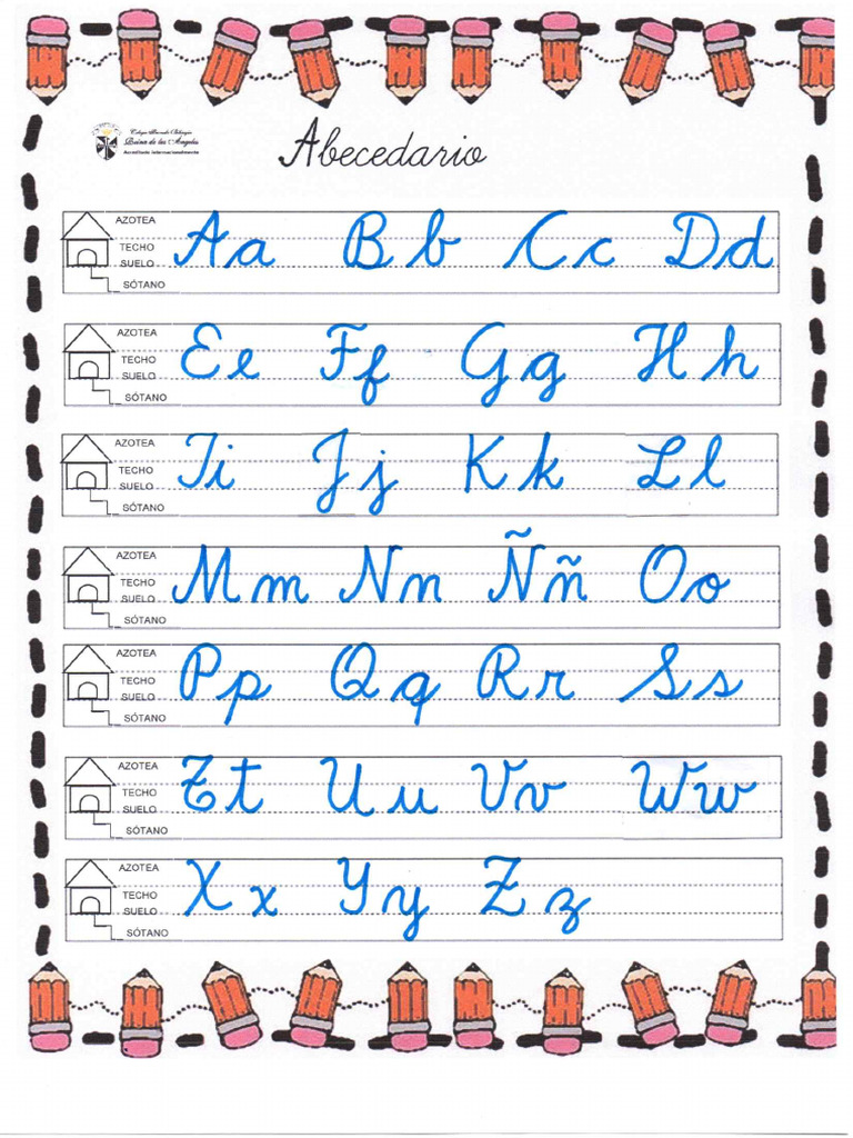 Abecedario en Letra Ligada | PDF