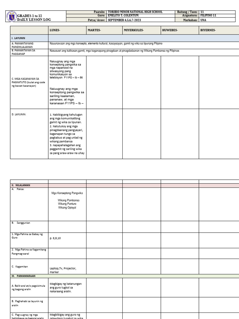 DLL Sa Fil. L2 | PDF