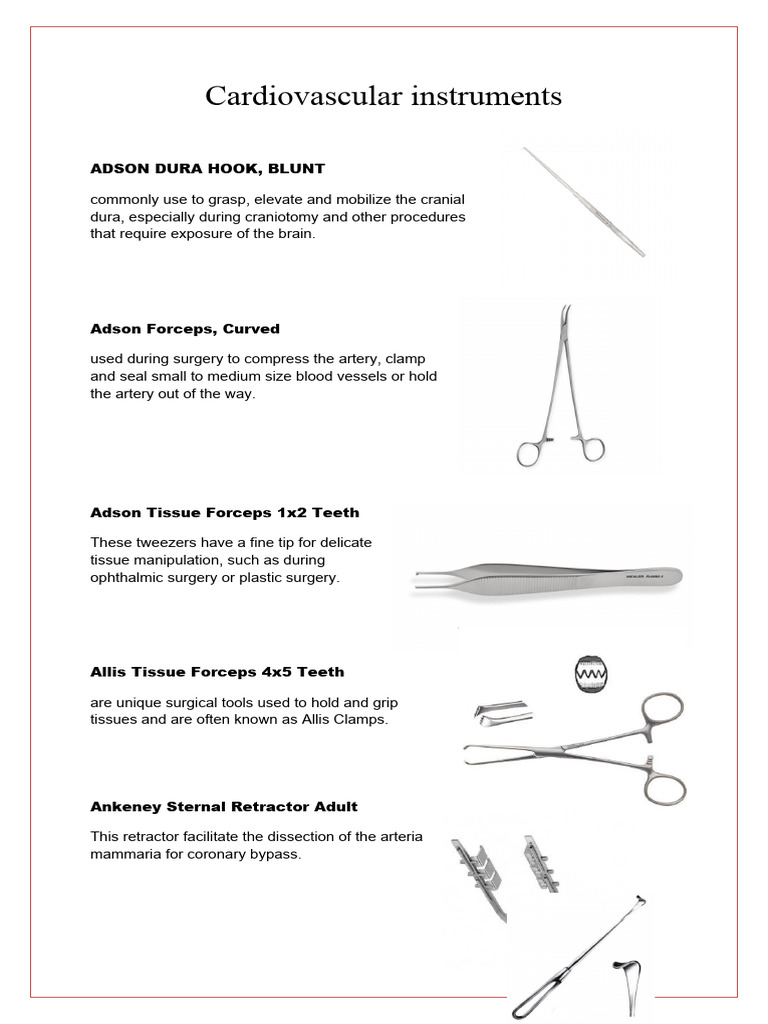 Cardiovascular Instruments | PDF