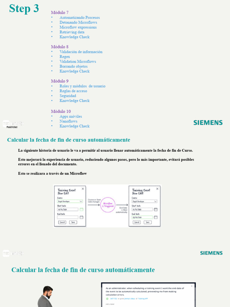 Automatización y Validación en Mendix | PDF | Aplicación movil | Bases de datos