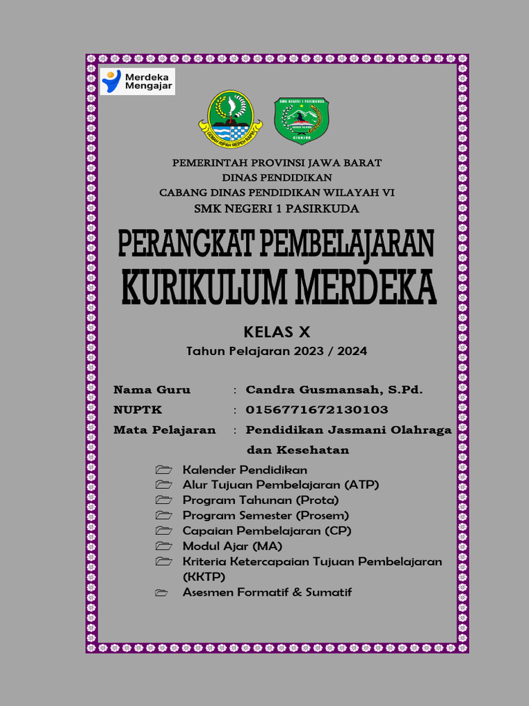 Cover Perangkat Ajar Gabungan Kurikulum Merdeka - Kherysuryawan - Id | PDF
