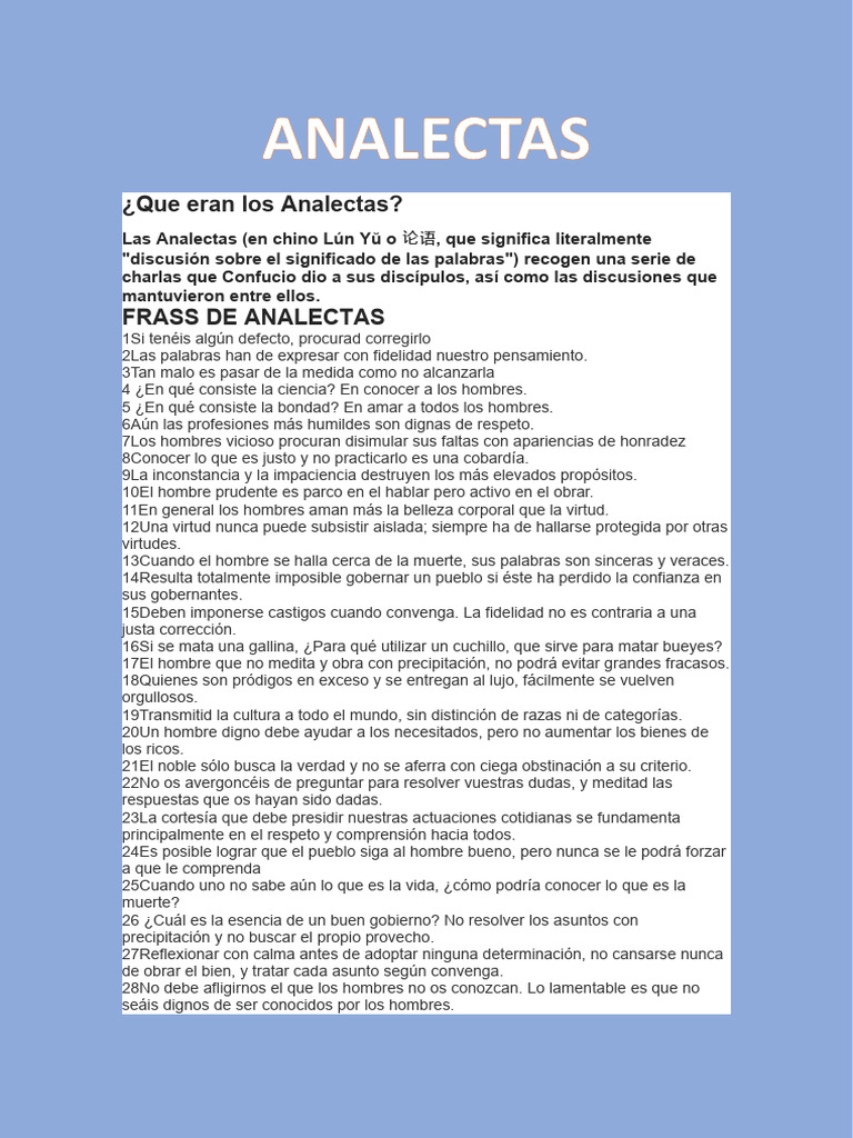 ANALECTAS | PDF | Virtud | Verdad