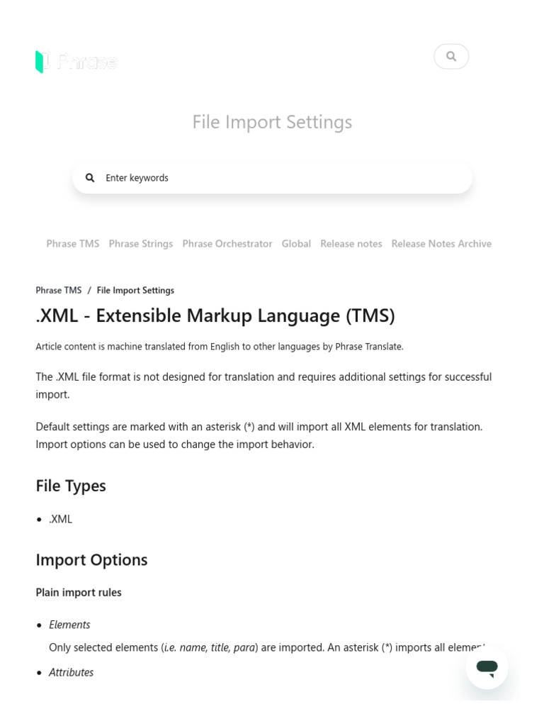 Xml Extensible Markup Language Tms Phrase Pdf Html Element Xml