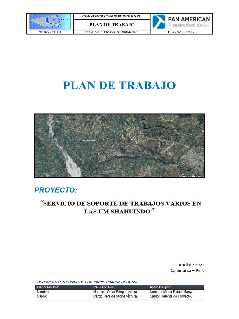 Formulario F - Organización y Plan de Trabajo | PDF | Calidad ...