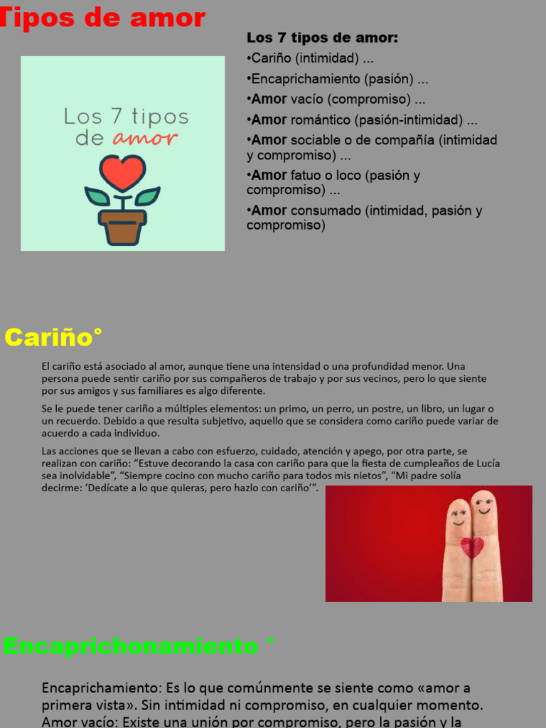 Tipos de Amor | PDF | Amor | Romance (amor)