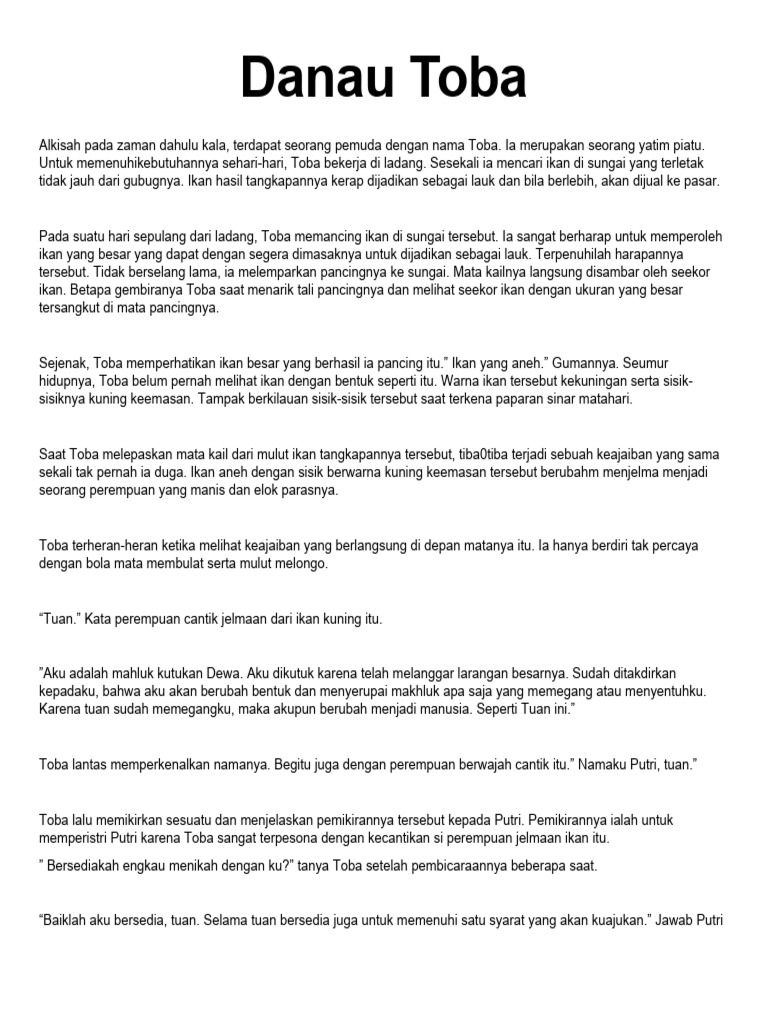 Danau Toba | PDF