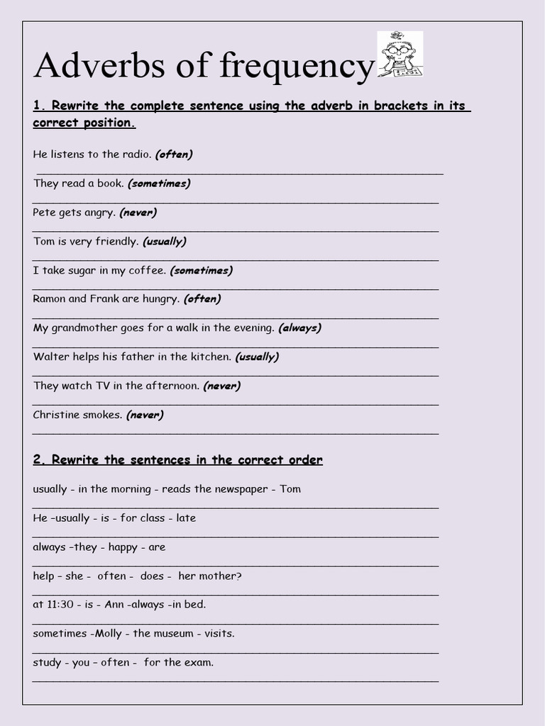 Adverbs Of Frequency Worksheet Grammar Games Adverbs Of Frequency