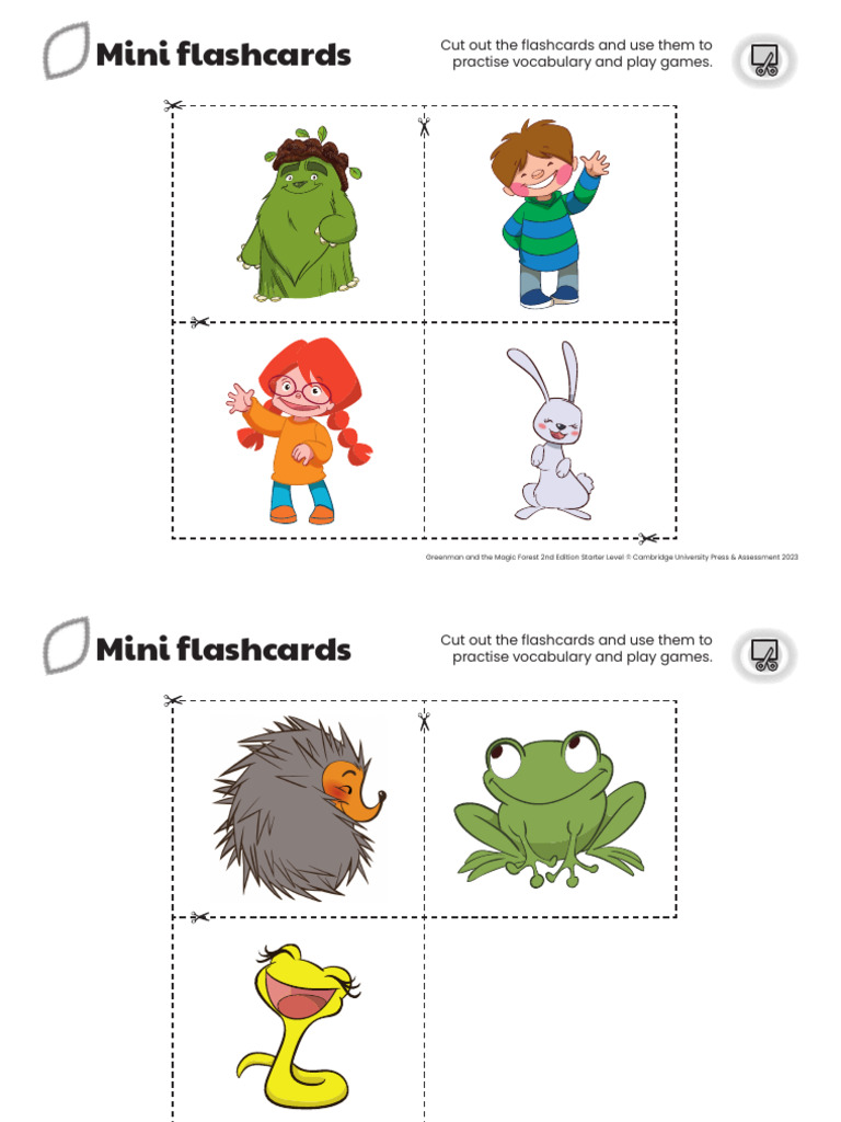Greenman Flashcards for Vocabulary Games | PDF | Sports & Recreation