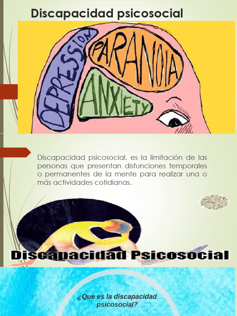 Características de la Discapacidad Psicosocial | PDF