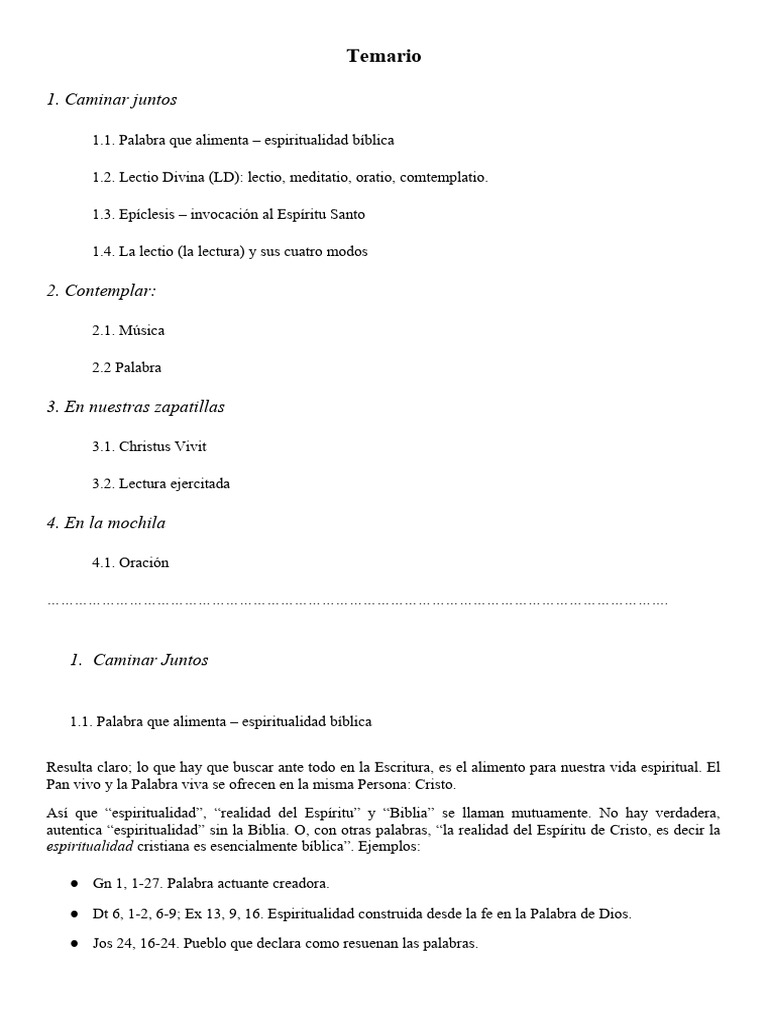 Encuentro 2 RUT y NOEMI | PDF | Lectio Divina | espíritu Santo