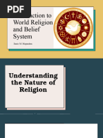 Introduction To World Religions and Belief Systems - Lesson 1 | PDF