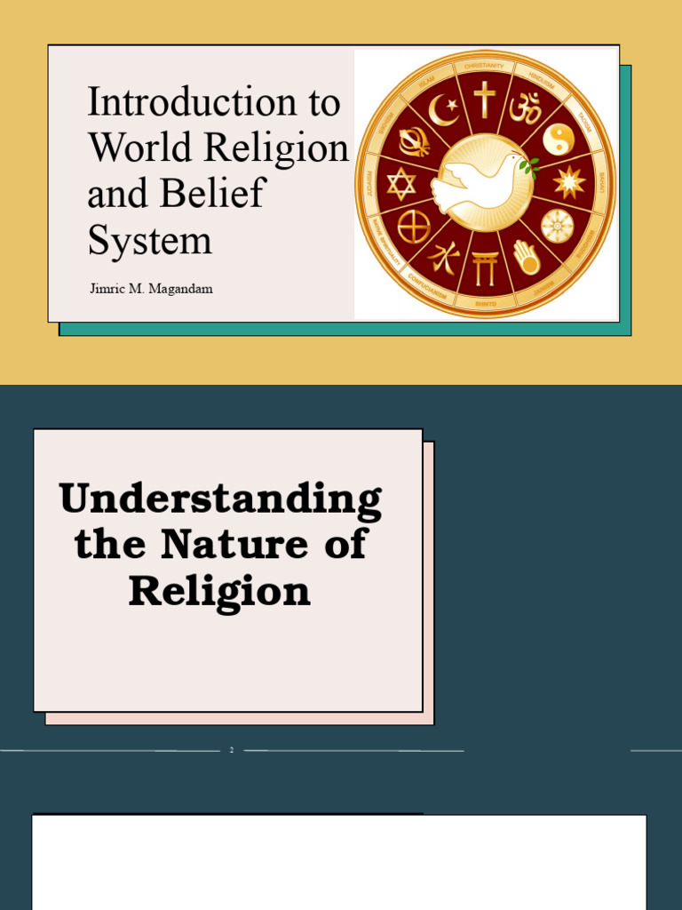 Introduction To World Religion and Belief System Lesson 1 | PDF | God ...