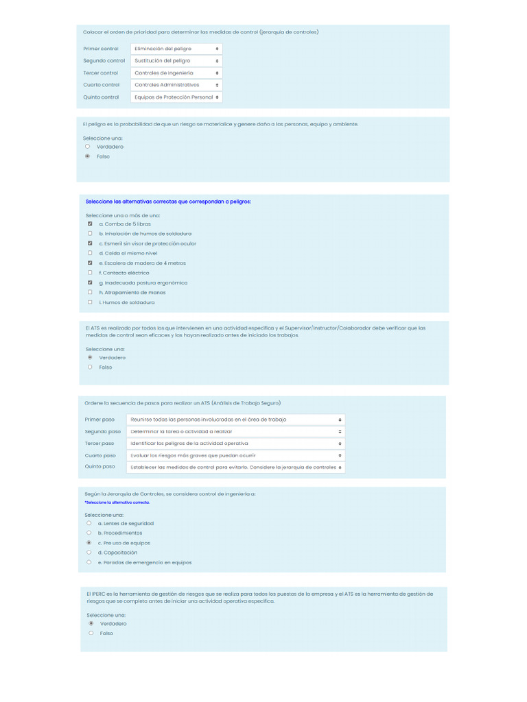 Curso 3 Evaluación de Riesgos (IPER y ATS) | PDF