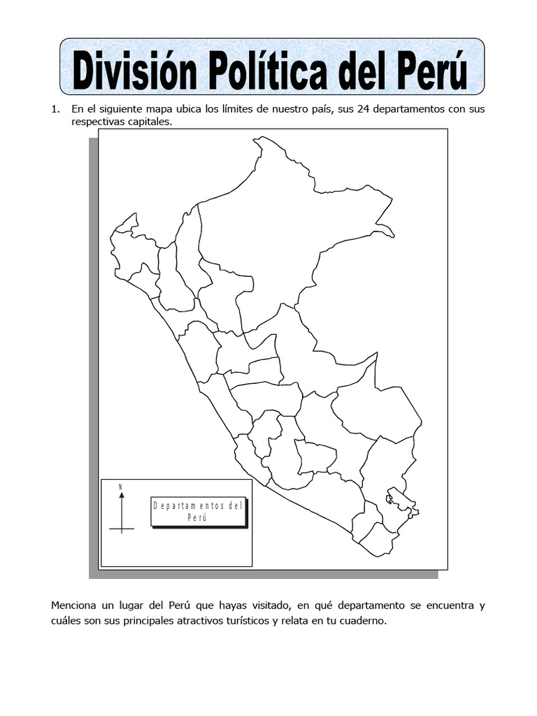División Política Del Perú para Quinto de Primaria | PDF
