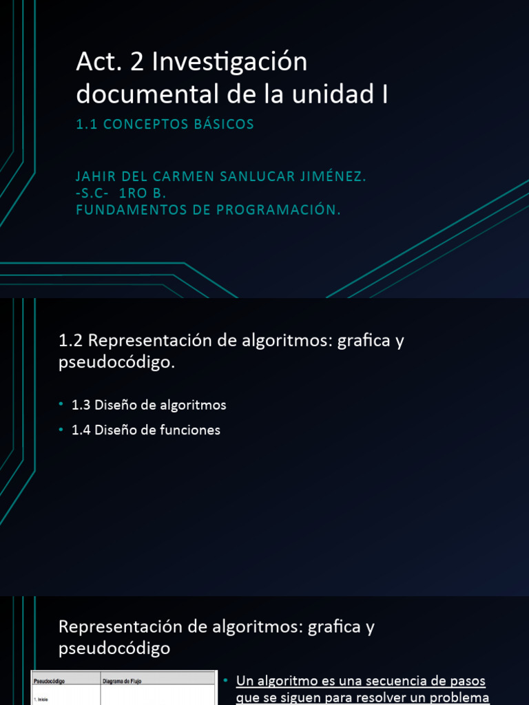 Act Fundamantos Prog | PDF | Algoritmos | Programación de computadoras