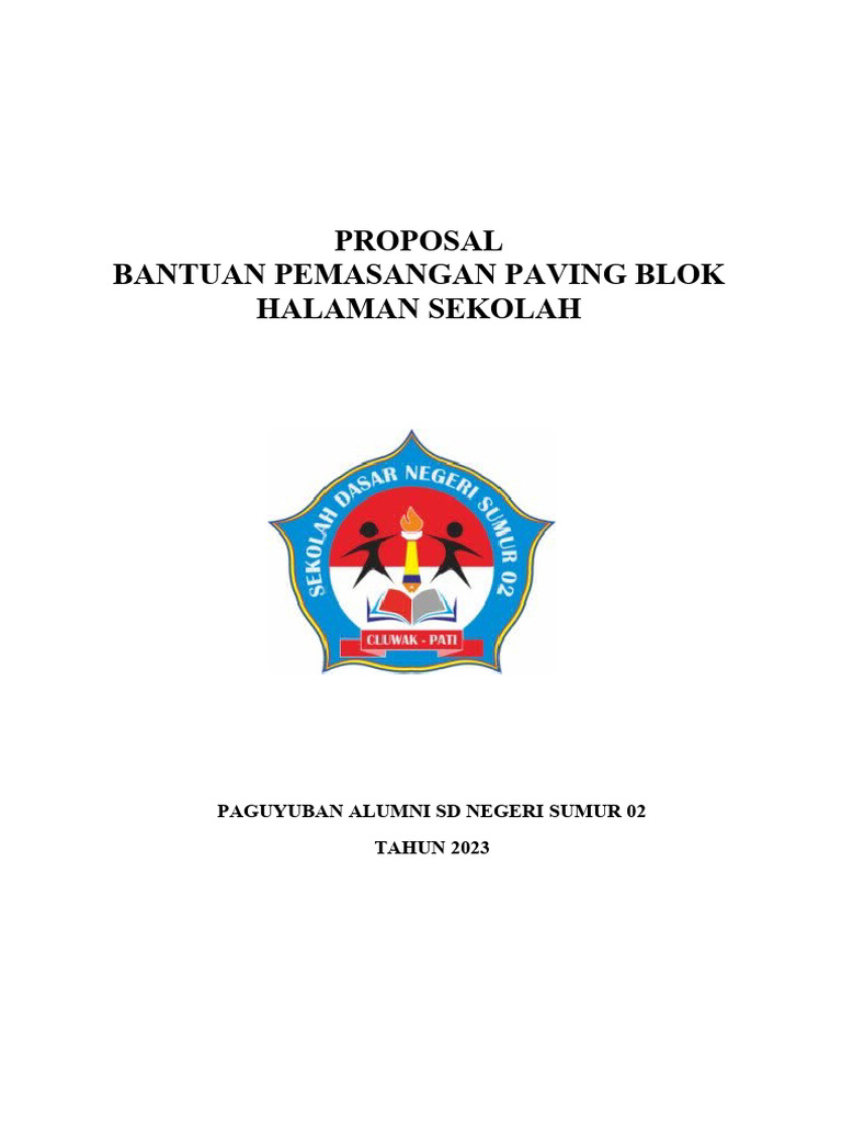 Proposal Pemasangan Paving SDN Sumur2 | PDF