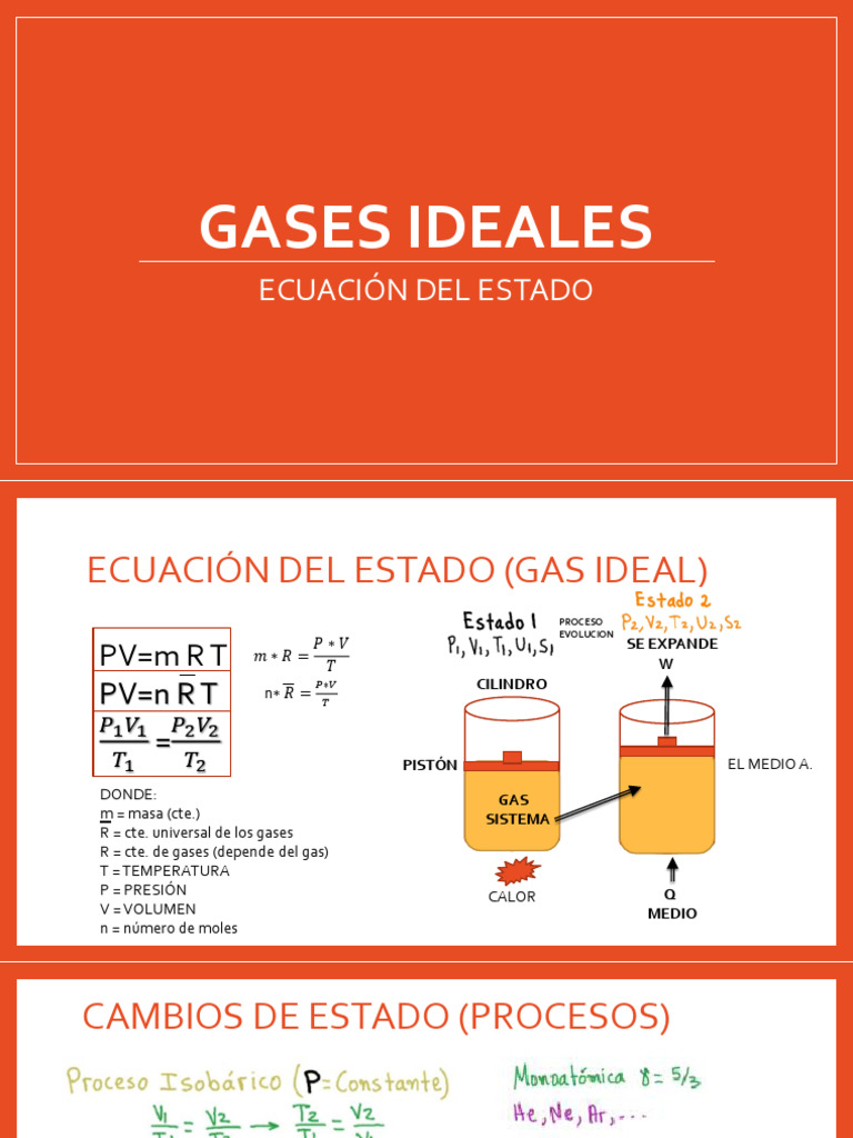 Ejercicios - Gases Ideales | PDF | Gases | Mole (Unidad)