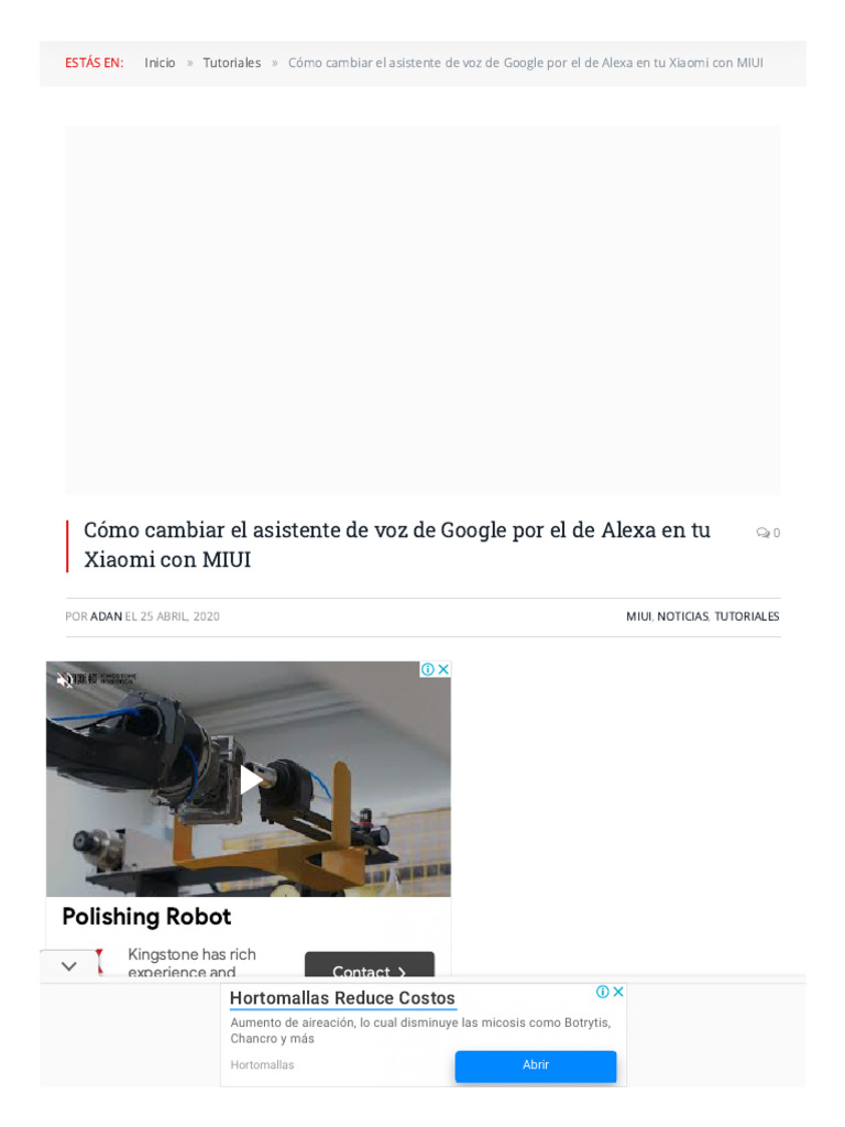 Cómo Cambiar El Asistente de Voz de Google Por El de Alexa en Tu Xiaomi Con MIUI - Noticias ...