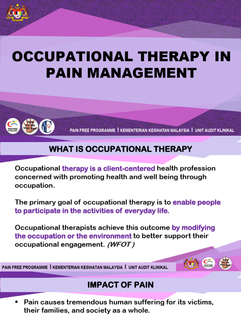 Occupational Therapy in Pain Management | PDF | Occupational Therapy ...