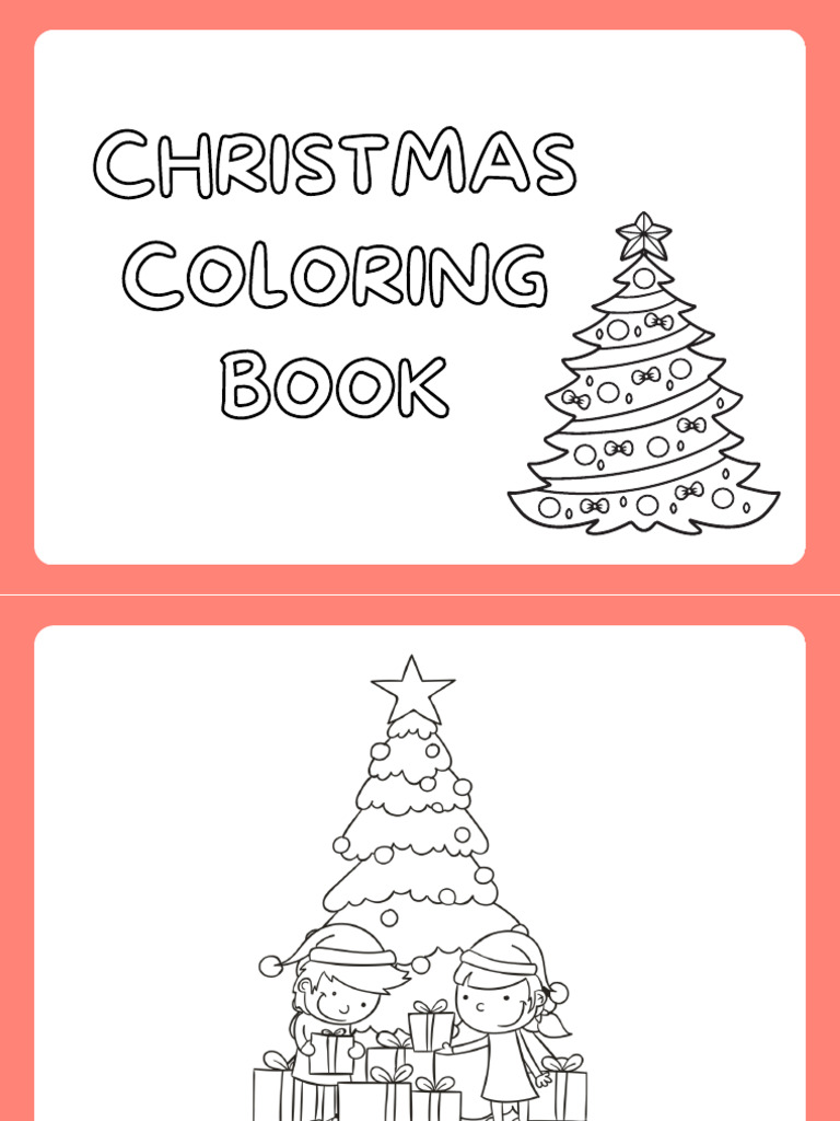 Peach Fun Christmas Pre-School Coloring Book Printable | PDF | Triangle ...