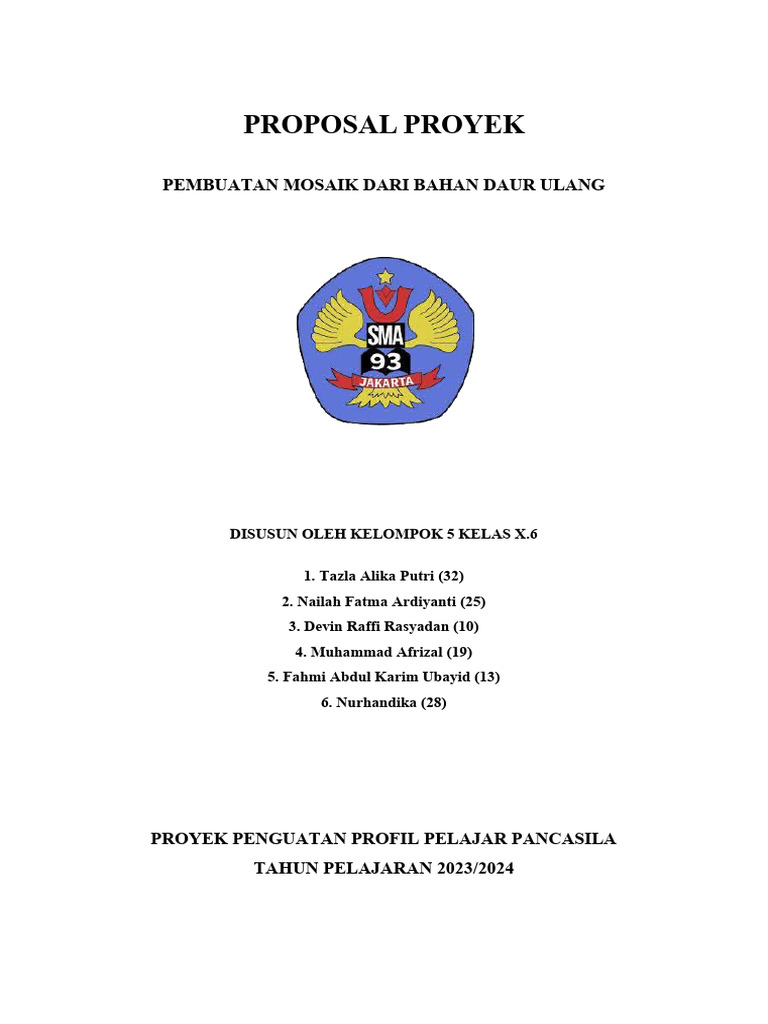 Proposal Proyek Kel. 5 | PDF