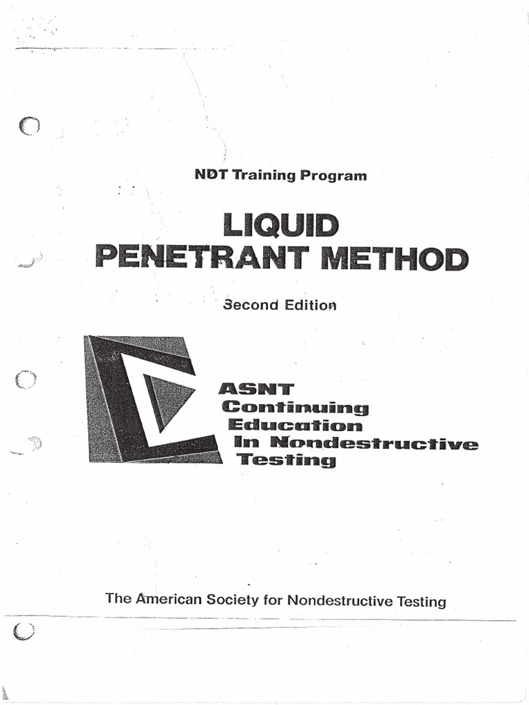 NDT - PT Training | PDF