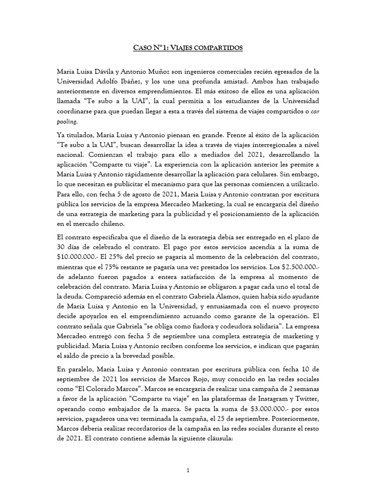 Estrategias Legales en Viajes Compartidos | PDF | Marketing | Daños y ...