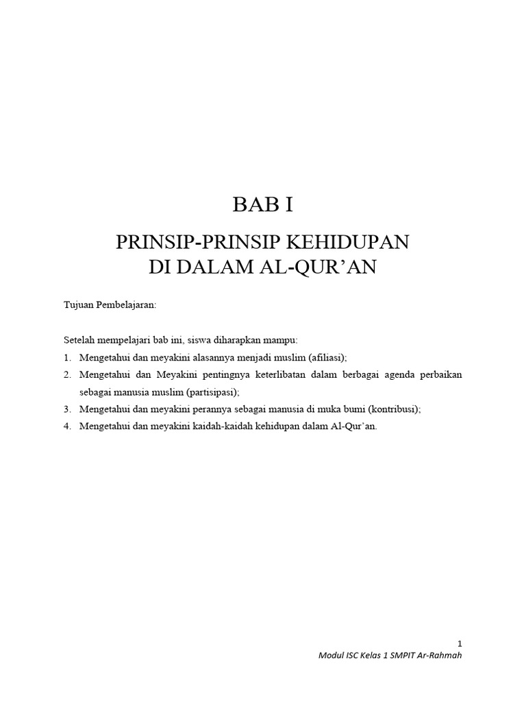 BUKU AJAR KELAS 1 A4 Edit | PDF