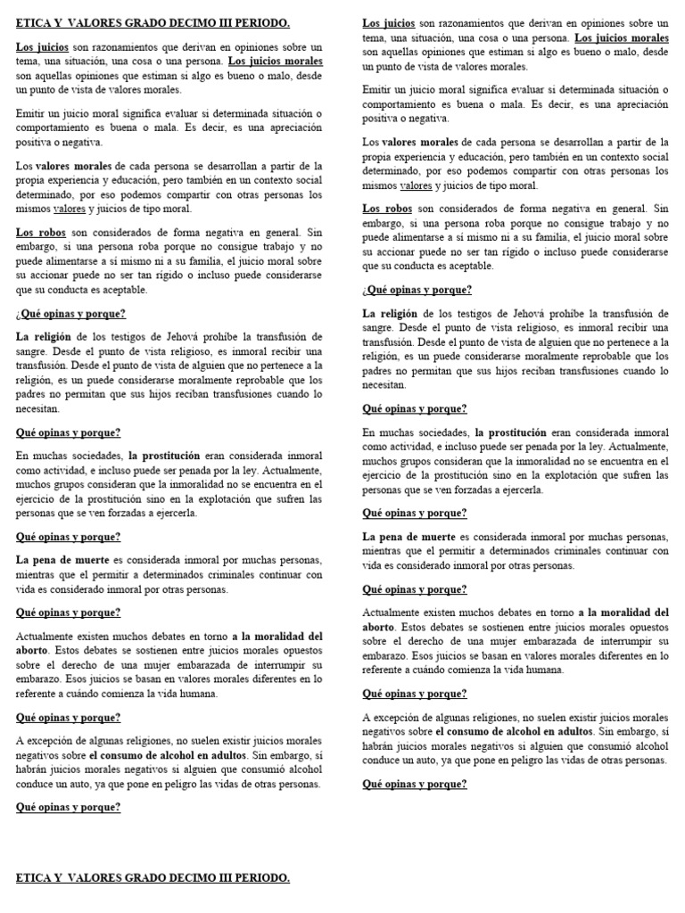 Juicios Morales en Temas Controversiales | PDF | Moralidad | Comportamiento