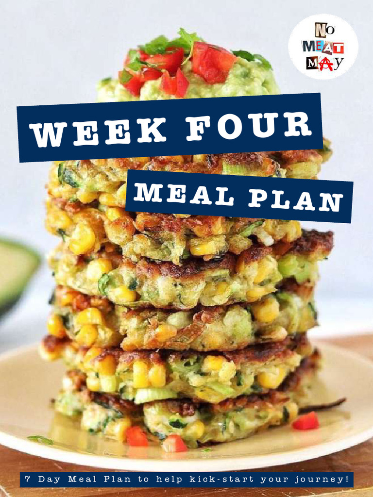 Week Four Meal Plan | PDF | Pancake | Tofu