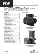 Fisher 3610J/3620J Positioner Manual | PDF | Actuator | Valve