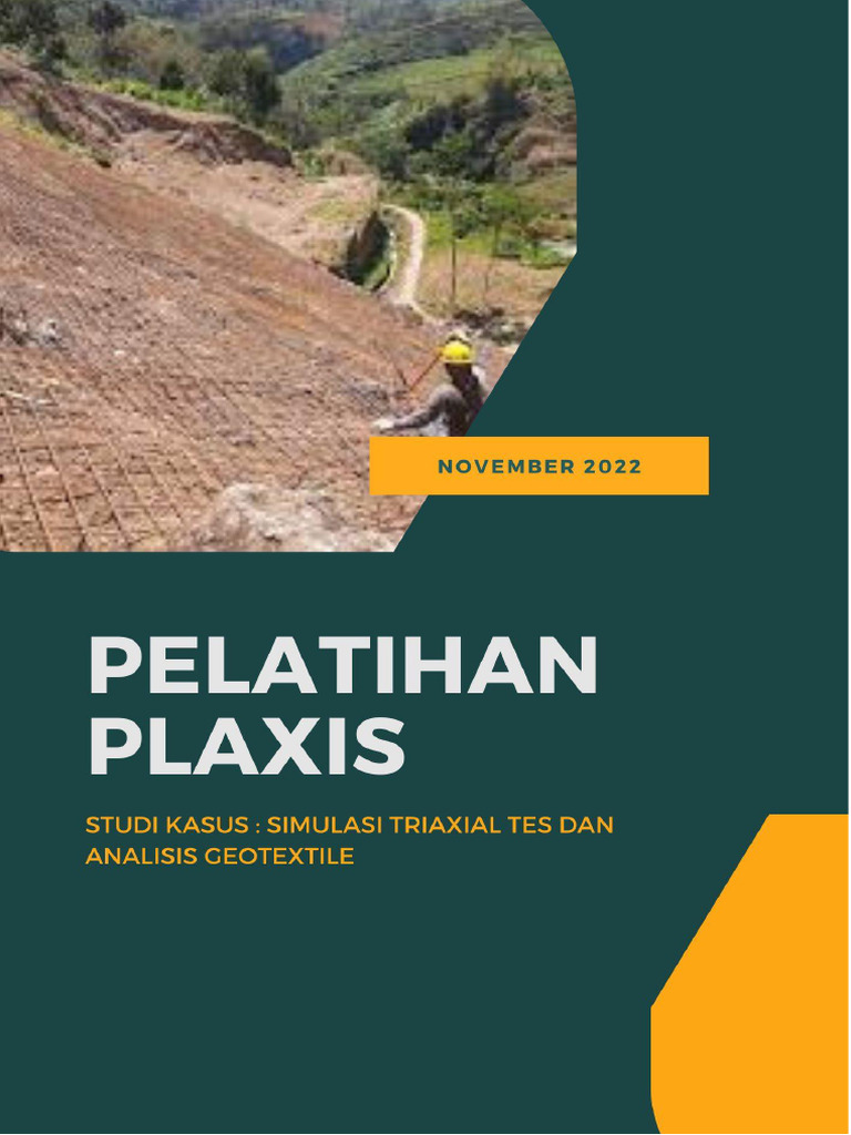 Materi Pertemuan 2 - Pelatihan Plaxis | PDF | Teknologi & Rekayasa