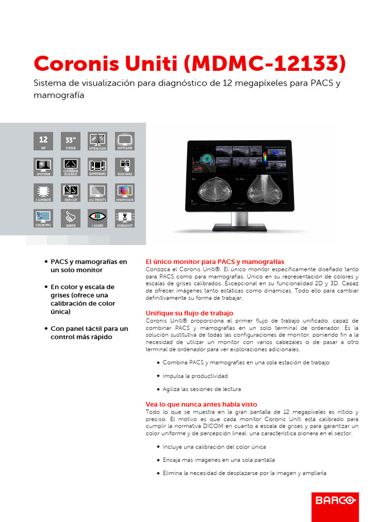 Coronis Uniti MDMC-12133 | PDF | Monitor de computadora | Pantalla de ...