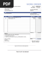 Job Card Template | PDF