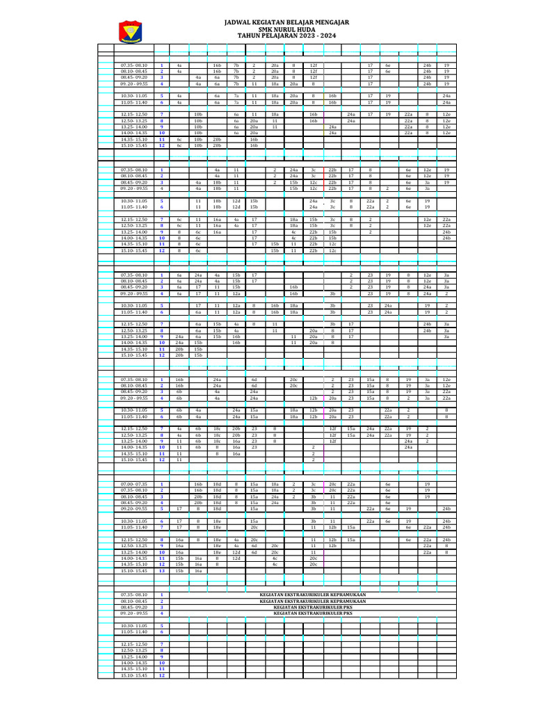 Jadwal PKBM Terbaru 2023-2024 | PDF
